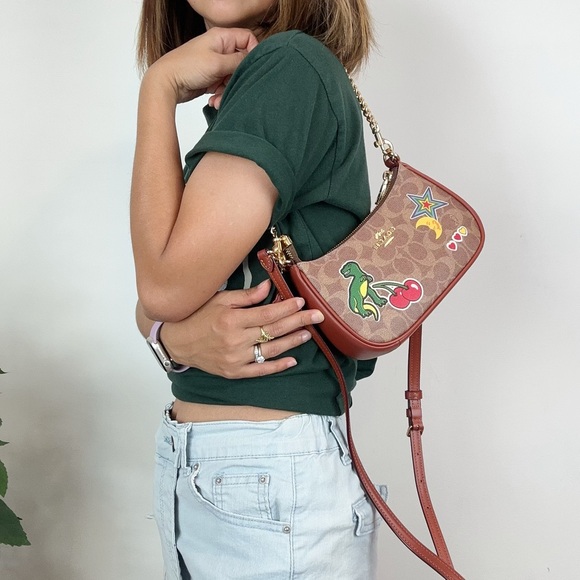 Coach | Bags | Nwt Coach Teri Mini Crossbody Bag In Signature Canvas ...